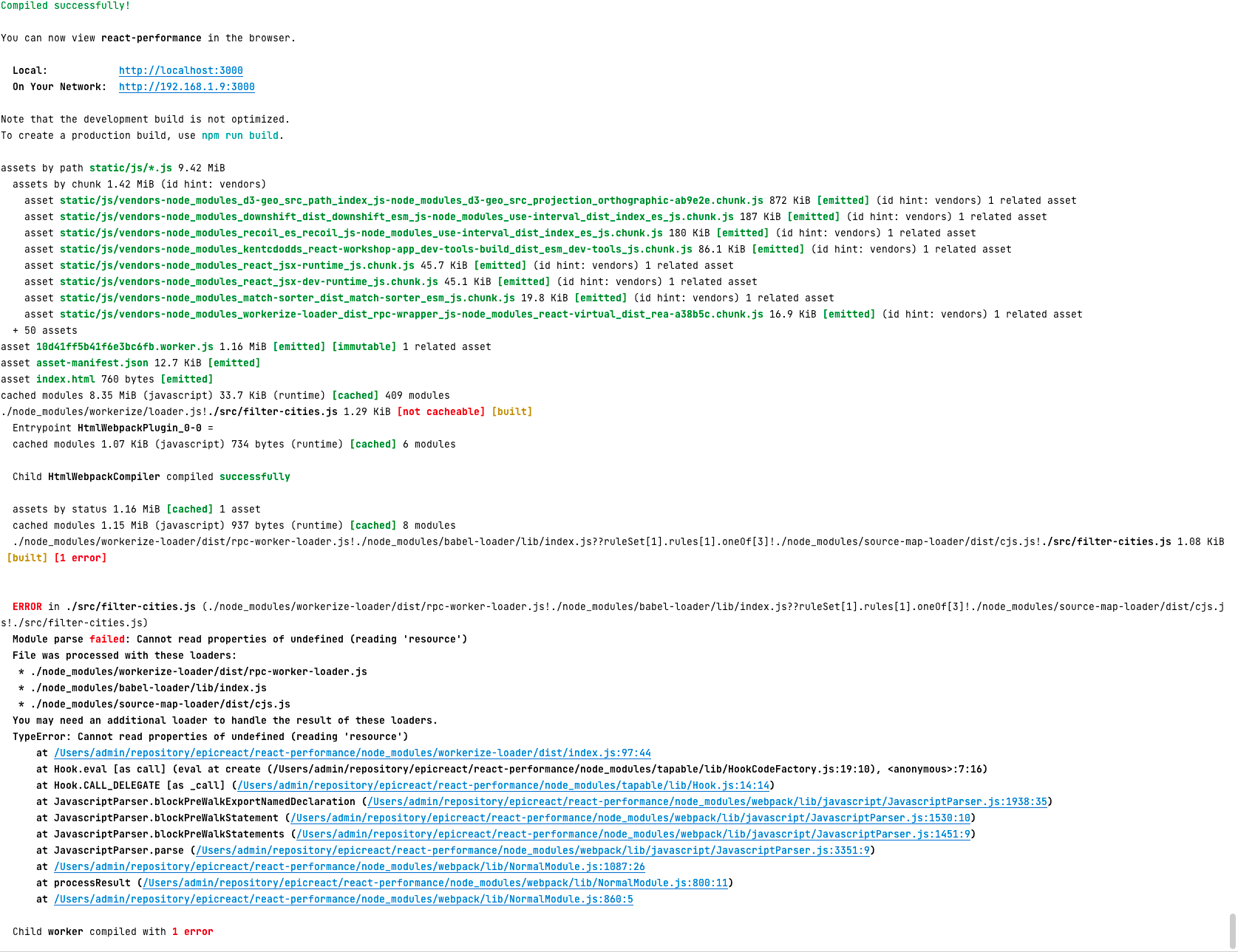 1 ERROR in child compilations (Use 'stats.children: true' resp ... 1 ERROR in child compilations (Use 'stats.children: true' resp ...