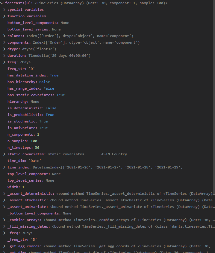 How to obtain the range value predicted by the probability model？ · Issue #1425 · unit8co/darts ...