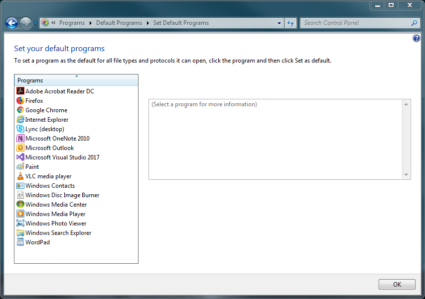 Register as an option in Windows' "Set Default Programs" screen · Issue ...