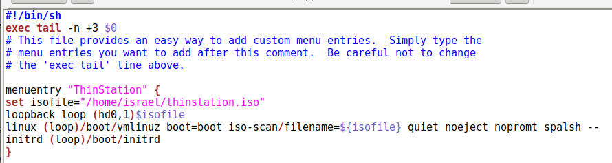 ThinStation boot with GRUB2 · Issue #408 · Thinstation/thinstation · GitHub