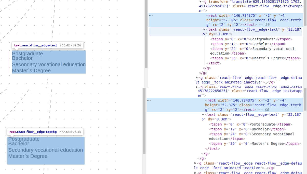 Multiline label on the edge · Issue #1464 · xyflow/xyflow · GitHub