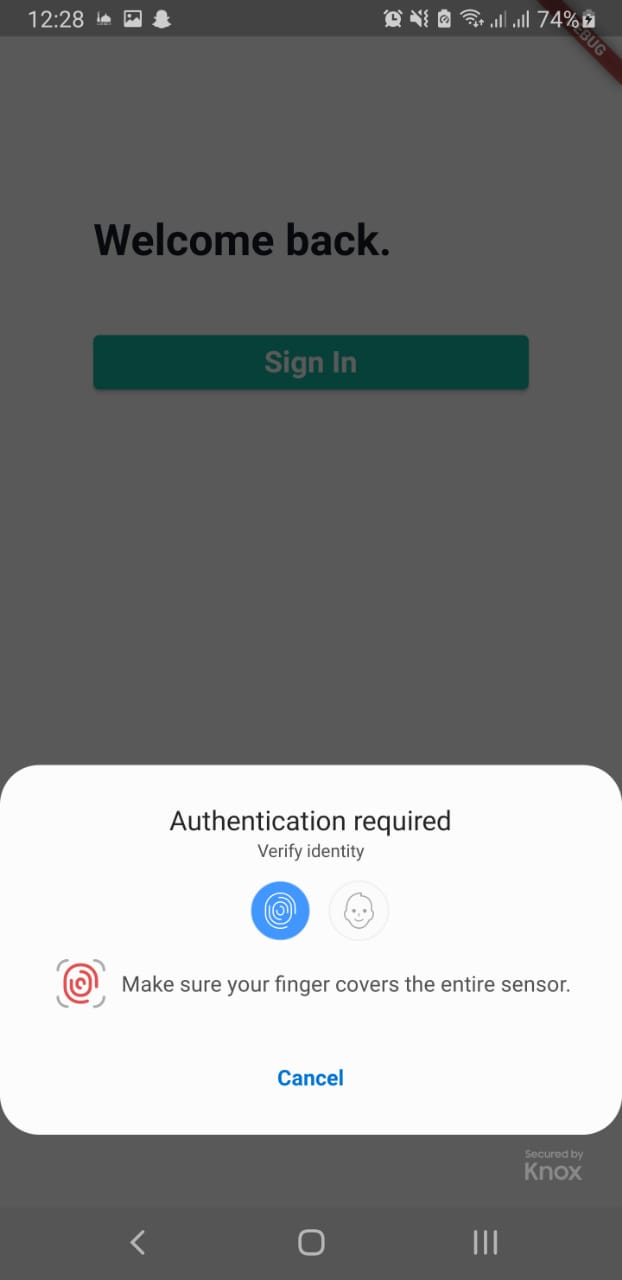 Github 3bdallahaboasabbiometric Authentication In Flutter