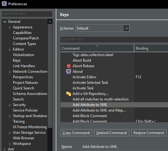 Eclipse Preferences When Using The Dark Theme · Eclipse Platform Eclipse Platform Swt