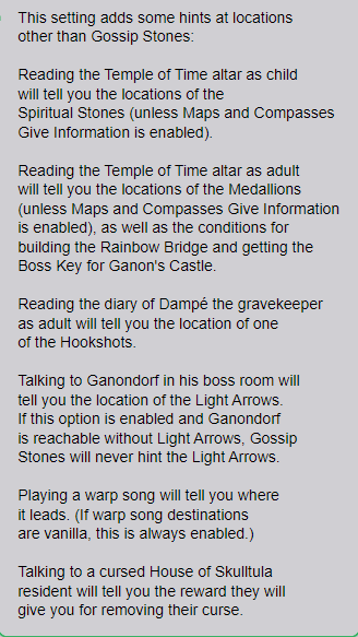 Rando: Miscellaneous Hints · Issue #1601 · HarbourMasters/Shipwright · GitHub