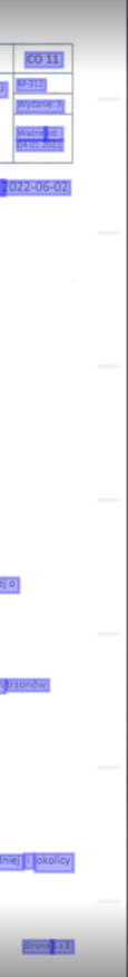 Detection model db_resnset50 detects very badly the words located in the right extremity of the ...