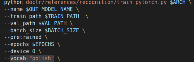 FineTuning pre-trained recognition model on own dataset with vocab ...