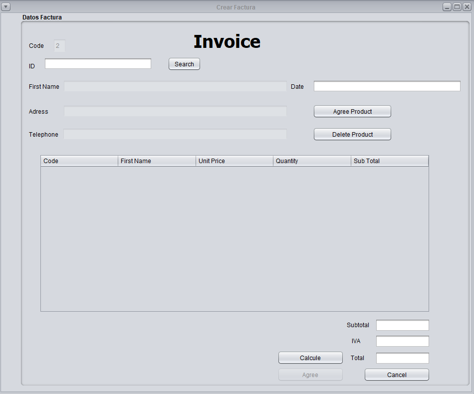 GitHub - JoseQ1996/Factura_Java: Ejemplo de Factura con Interfaz Gráfica