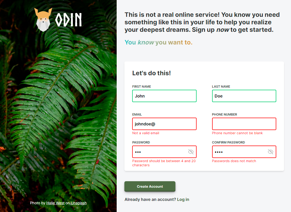 GitHub - adsonmacedo/top-sign-up-form
