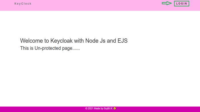 GitHub - Sujithk007/Keycloak-with-Node-js-and-Ejs: Keycloak with Node js and Ejs.