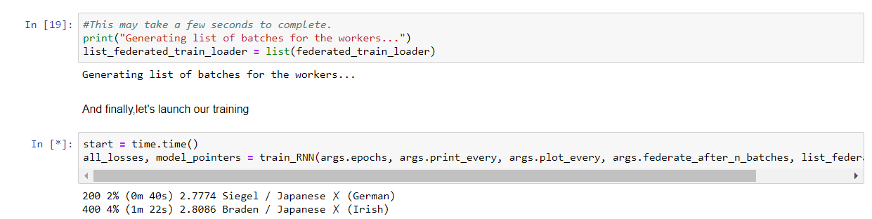 Federated Learning examples give "RuntimeError: Websocket connection closed and creation of new ...