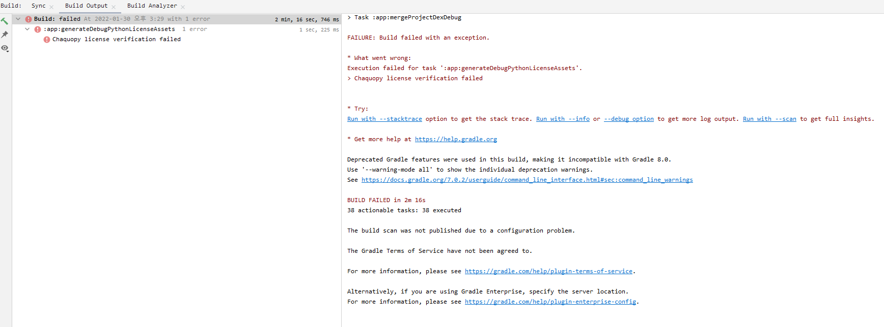 Chaquopy licesnse verification failed · Issue #580 · chaquo/chaquopy · GitHub