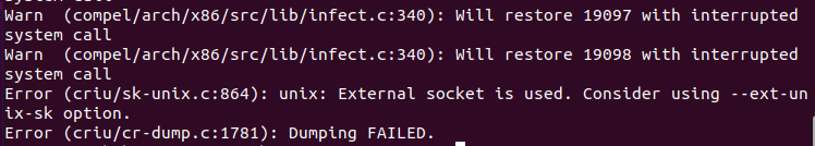 Ext Unix Sk · Issue 1766 · Checkpoint Restore Criu · Github
