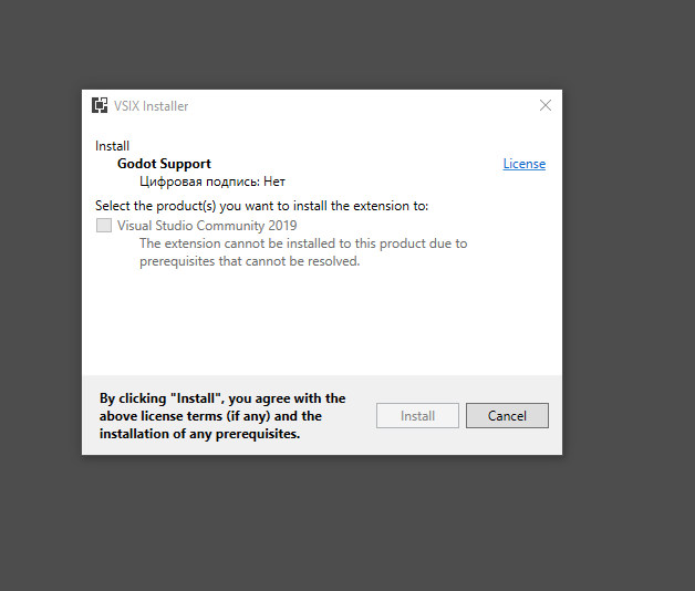 Can't be installed on VS 2019 Community · Issue #3 · godotengine/godot-csharp-visualstudio · GitHub