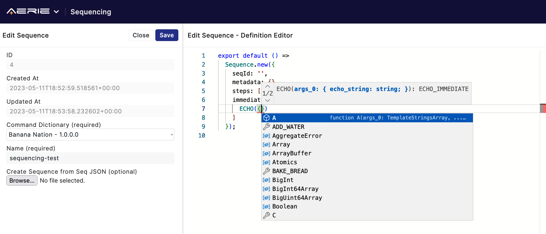 No Hinting for Immediate Commands · Issue #932 · NASA-AMMOS/aerie · GitHub