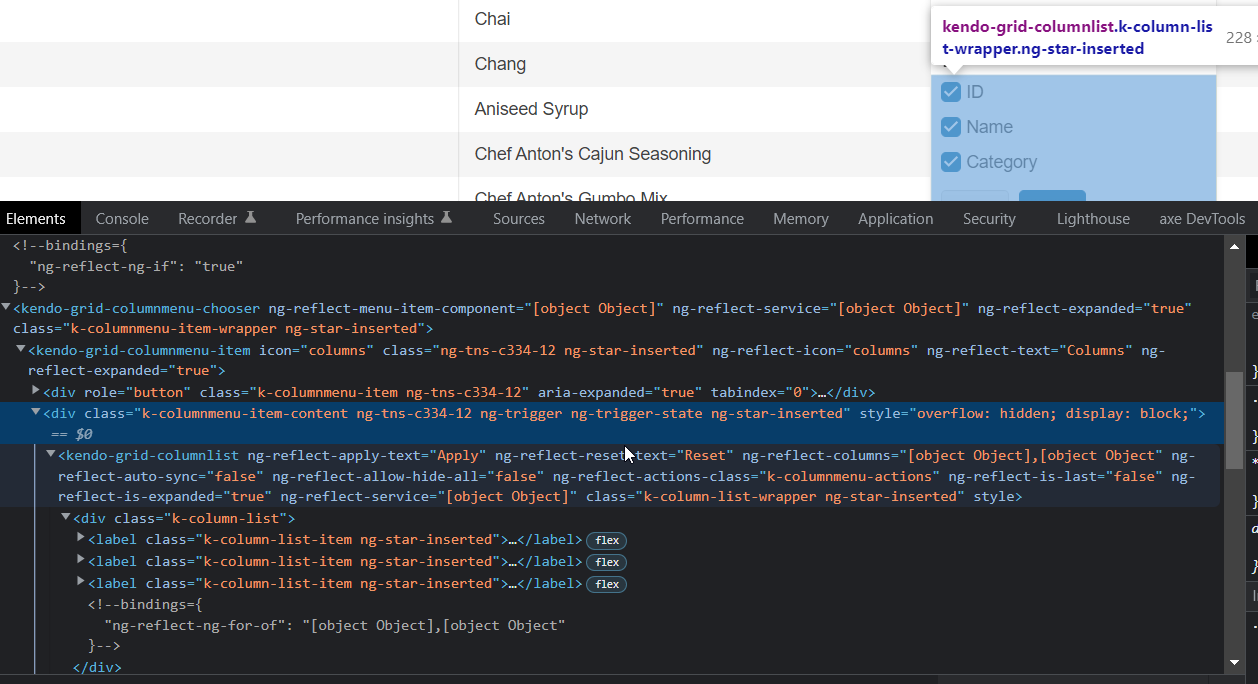 [grid] Columnmenu Accessibility Issue · Issue 3823 · Telerik Kendo Angular · Github