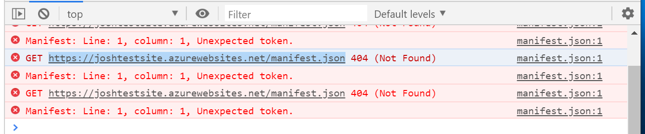 Manifest does not load into browser. · Issue #444 · pwa-builder/PWABuilder · GitHub