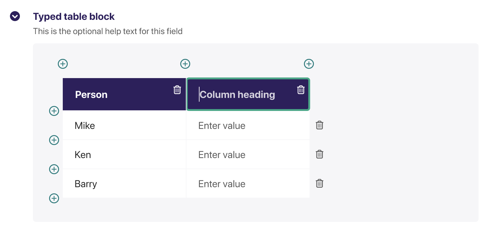 Typed Table Block Ux Improvements · Issue 11091 · Wagtailwagtail · Github
