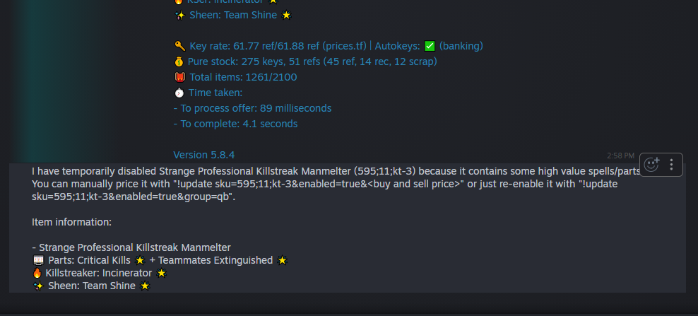 Groups don't work when changing intent · Issue #1675 · TF2Autobot/tf2autobot · GitHub