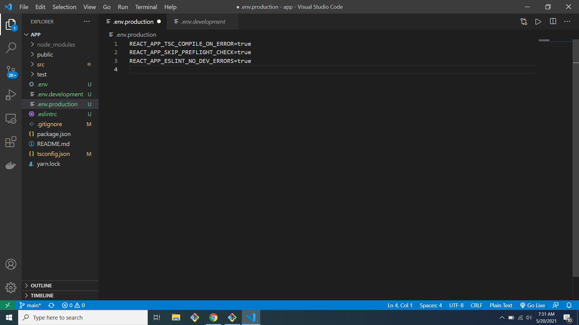 How to Configure Environmental Variables from terminal · Issue #10993 · facebook/create-react ...