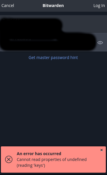Bitwarden Extension - Cannot Decrypt/Login · Issue #2363 · bitwarden/clients · GitHub