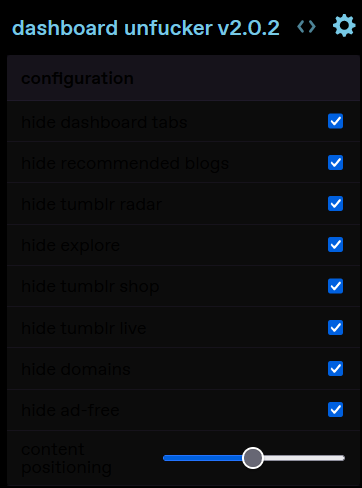 Visibility of Dashboard-unfucker settings · Issue #25 · enchanted-sword/dashboard-unfucker · GitHub