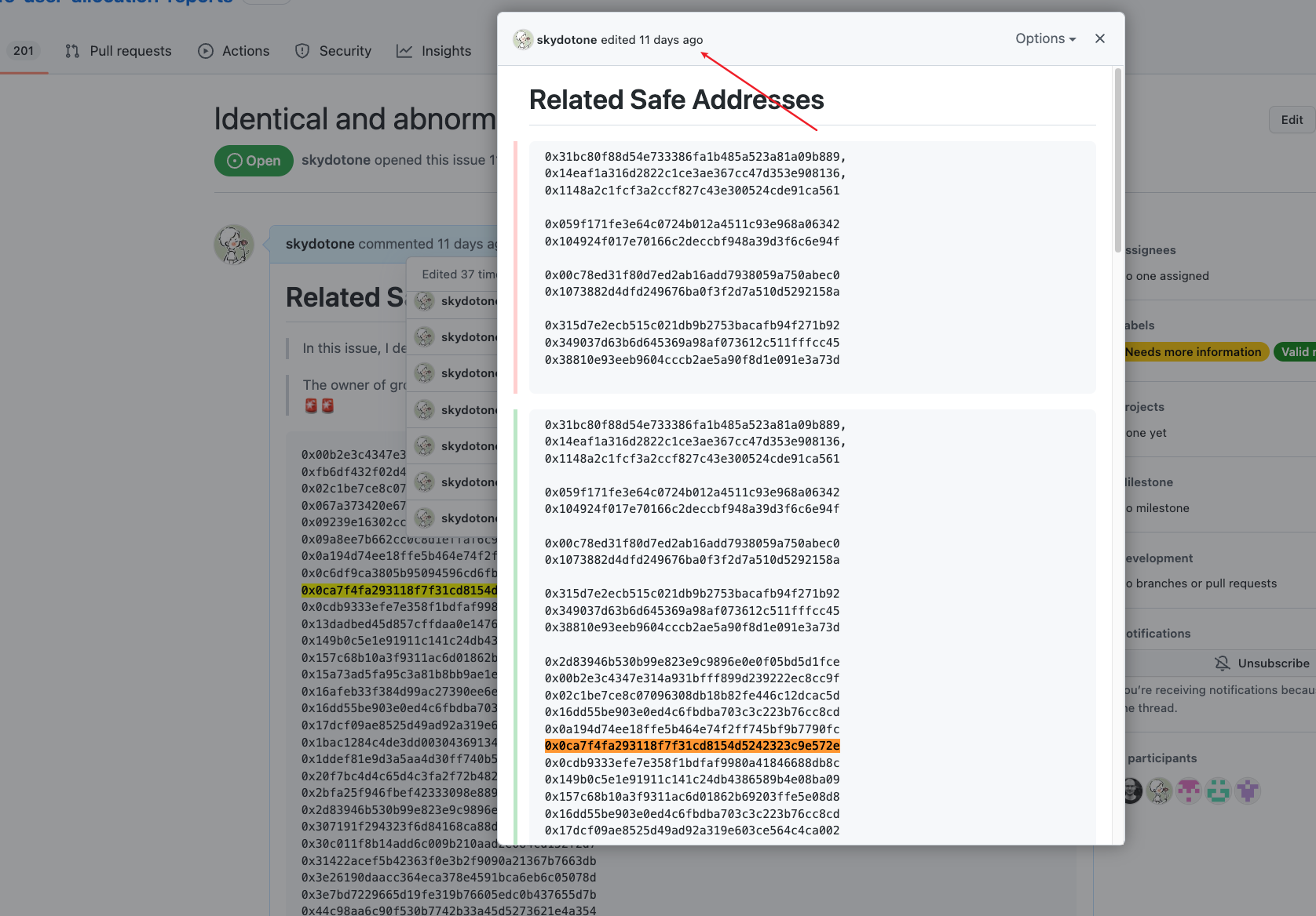 Identical and abnormal behavior of the owner · Issue #124 · safe-global/safe-user-allocation ...