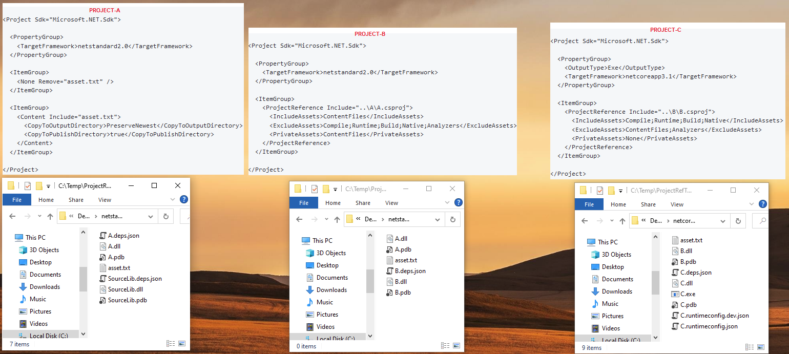 ContentFiles cannot be excluded from dependant projects on VS 16.8.5 · Issue #10570 · NuGet/Home ...