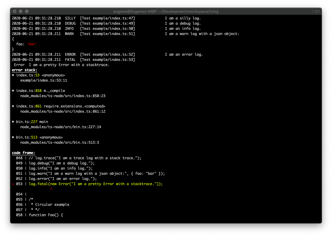 Not a bug: Color pallet · Issue #22 · fullstack-build/tslog · GitHub