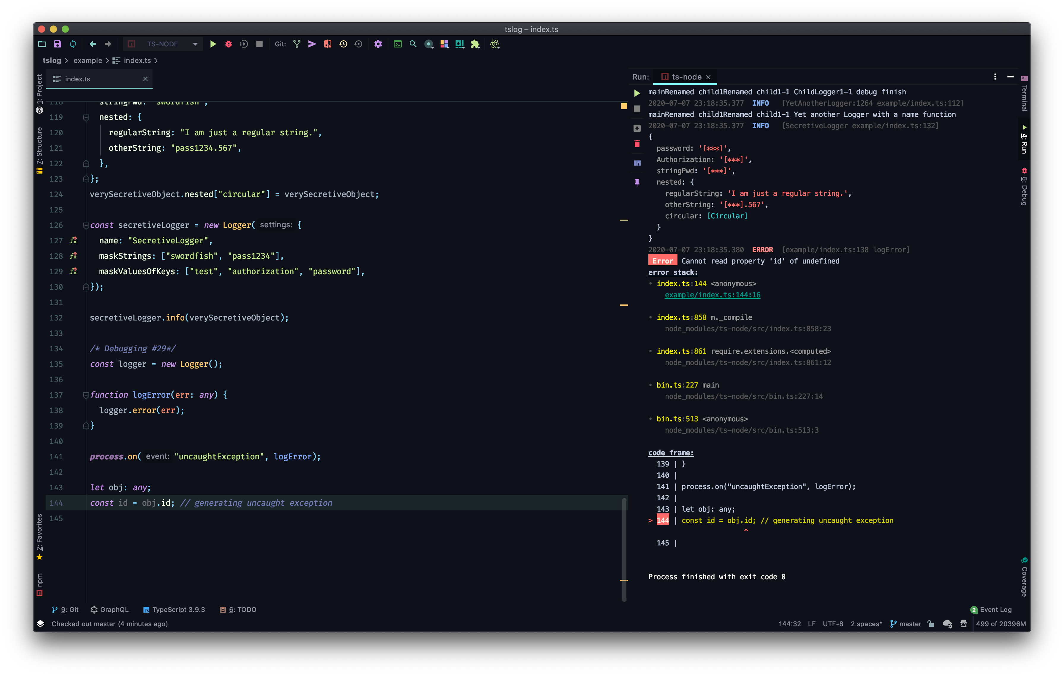 Bug: TypeError: errorCallSites.splice is not a function · Issue #29 ...