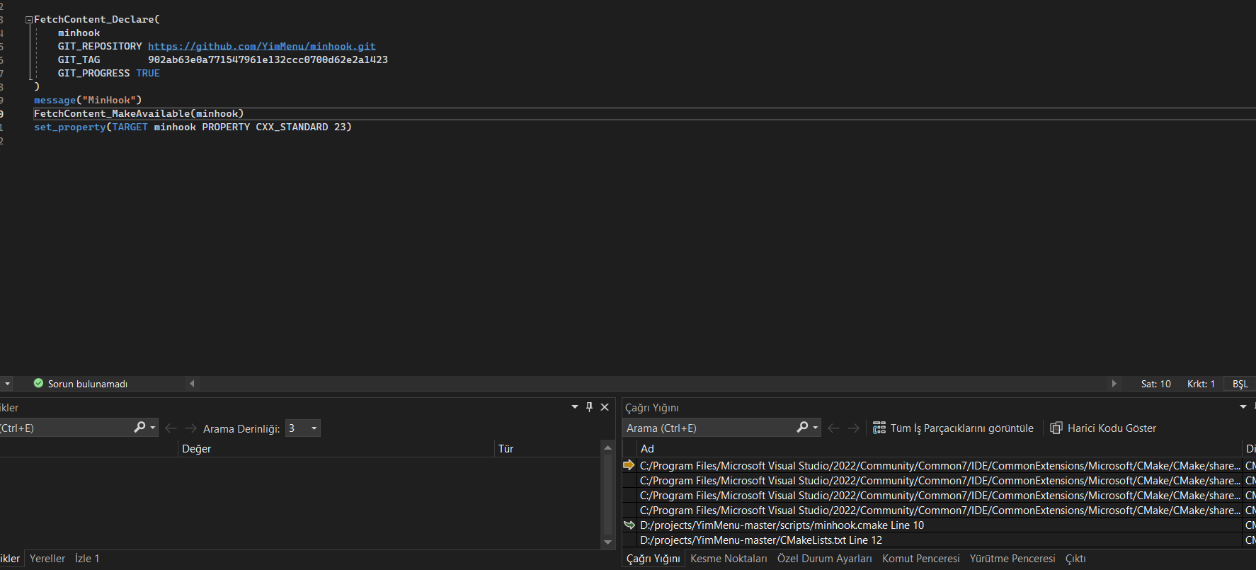 [Build]: when i try build i got minhook error. · Issue #1992 · YimMenu/YimMenu · GitHub