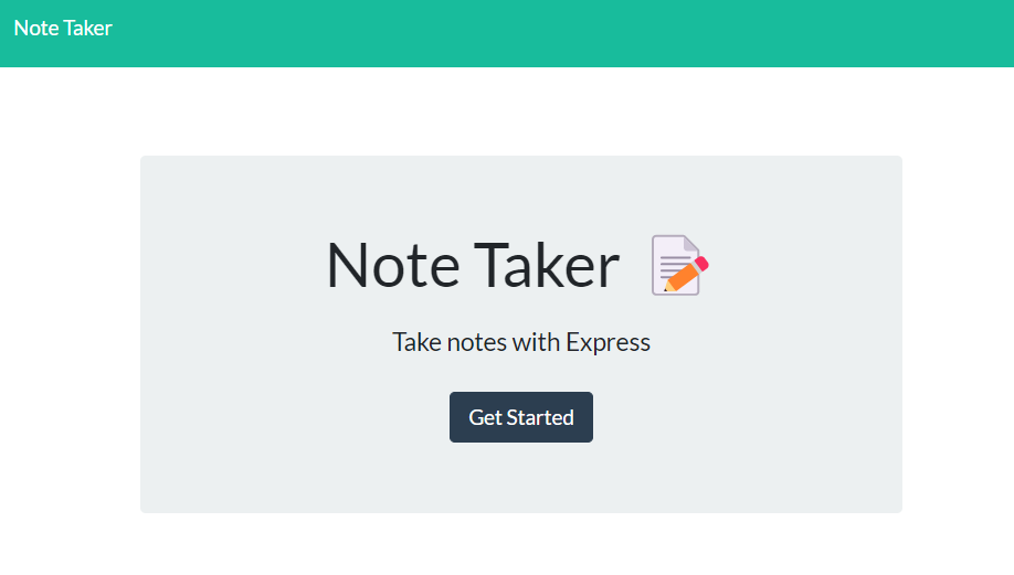 GitHub - sfhill24/Note-Taker