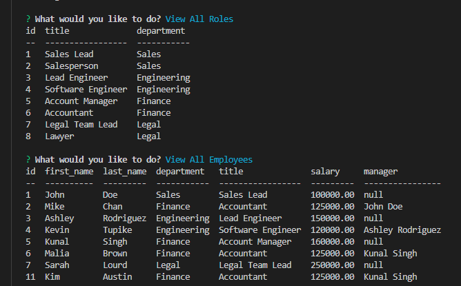 GitHub - sfhill24/Employee-Tracker