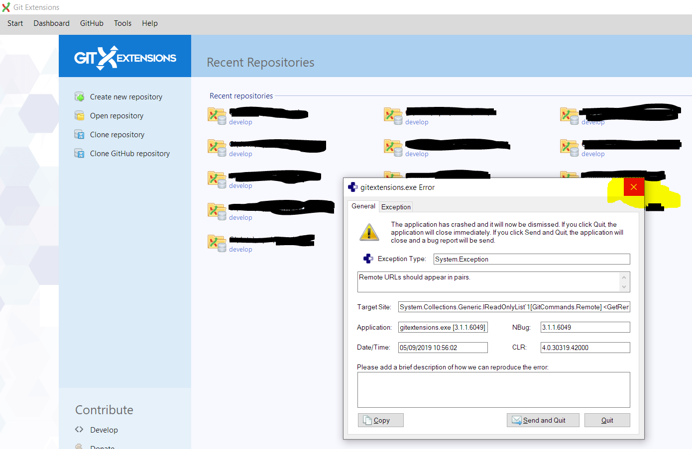 Nbug Unable To Parse Object Id Error Launching Git The Requested Operation Requires