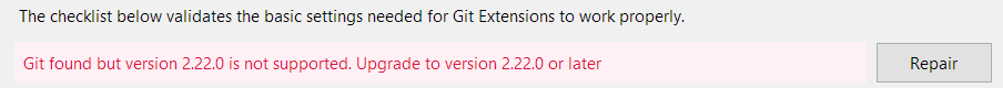 [NBug] Unable to parse object ID "error launching git: The requested operation requires ...