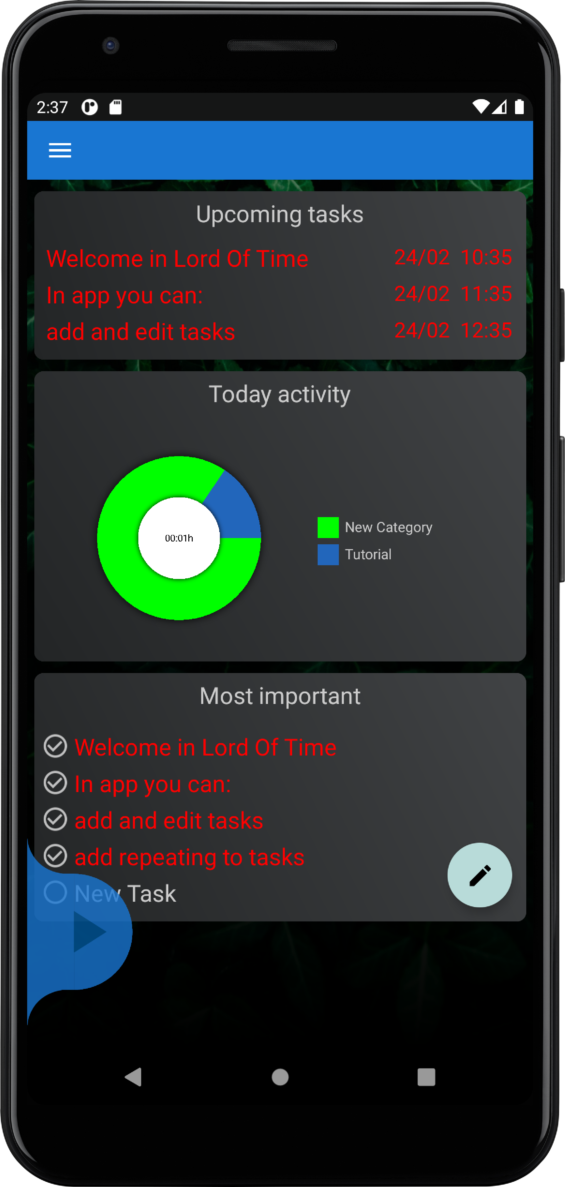 GitHub - VoidSamuraj/LordOfTime: Time and task management app
