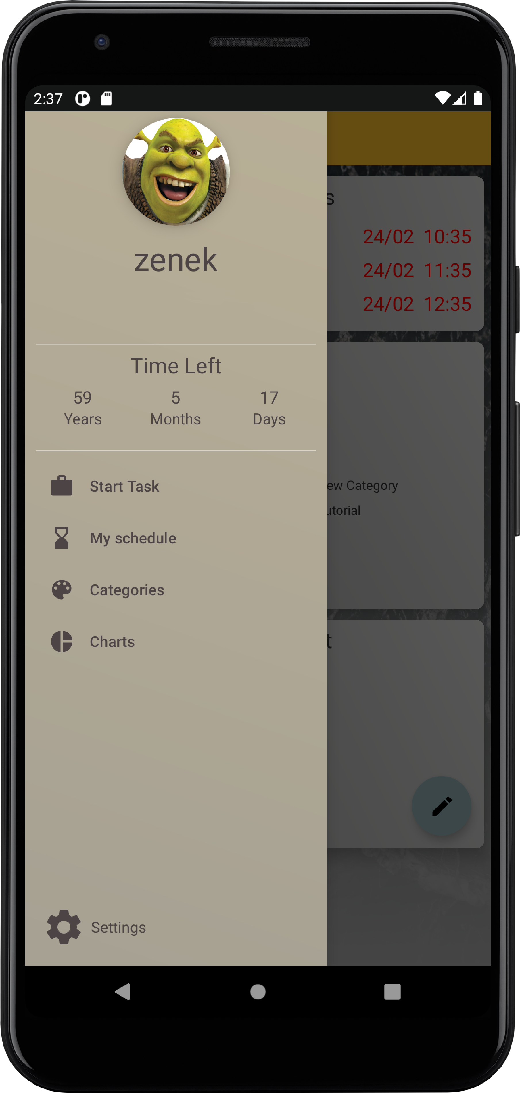 GitHub - VoidSamuraj/LordOfTime: Time and task management app