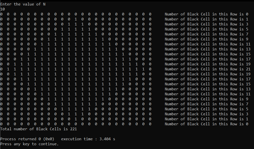 GitHub - SIrfanH/Binary-Matrix-Construction-Von-Neumann-Neighborhood-in-C