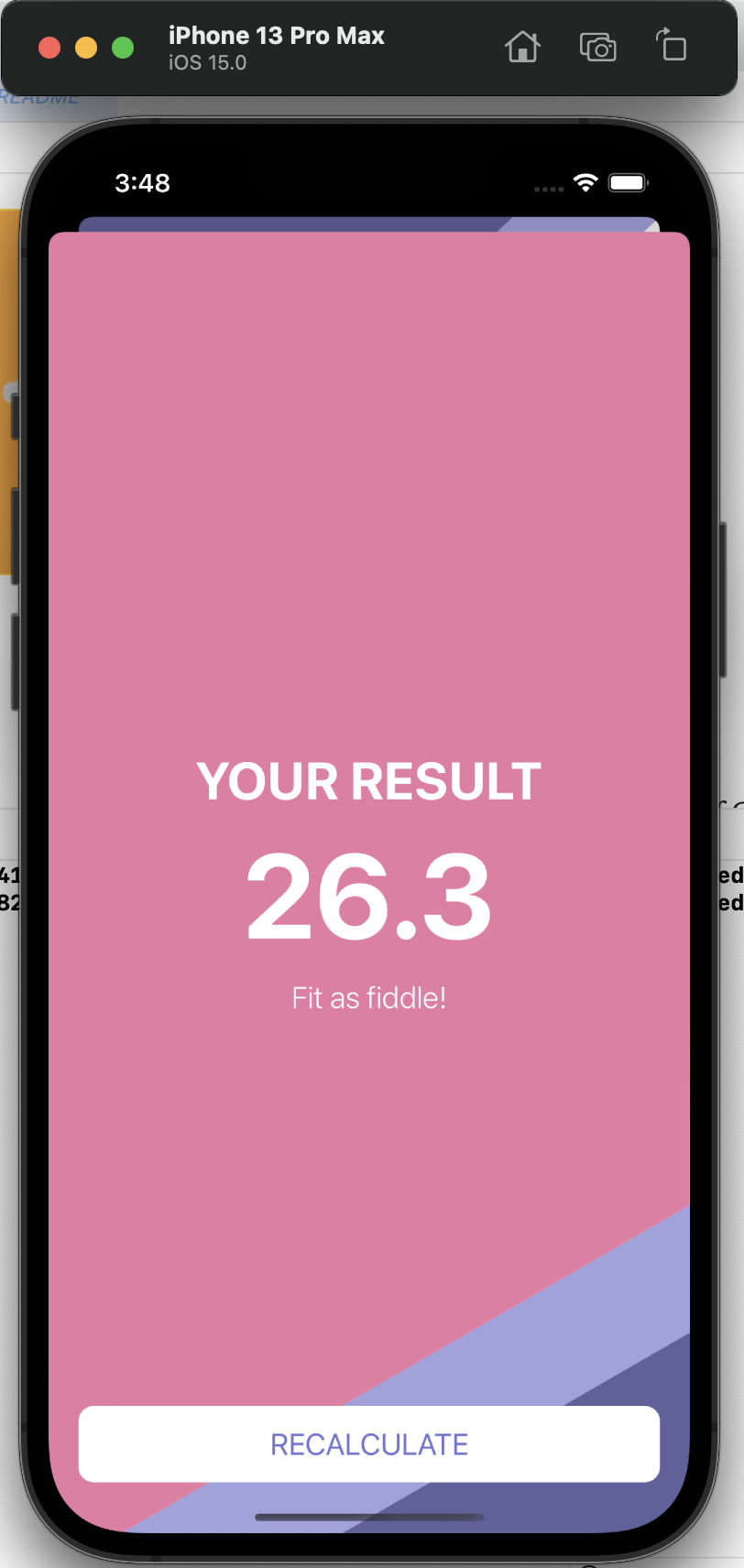 GitHub - wei12f8158/BMI-Calculator: Section 11: Advanced Swift Programming - Classes ...
