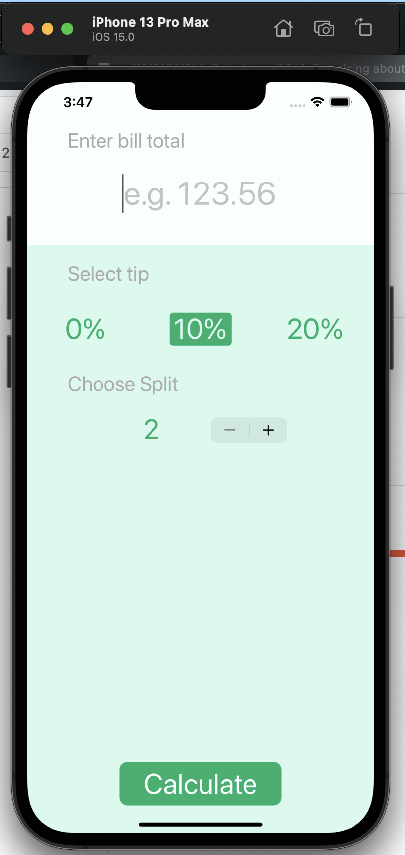 GitHub - wei12f8158/Tipsy: Section 12: Advanced Swift Programming Challenge