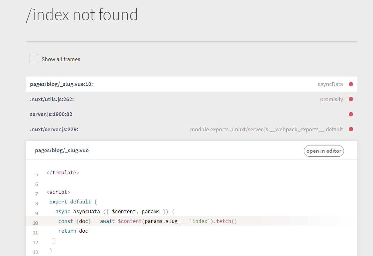 can not fetch the markdown files · Issue #262 · nuxt/content · GitHub