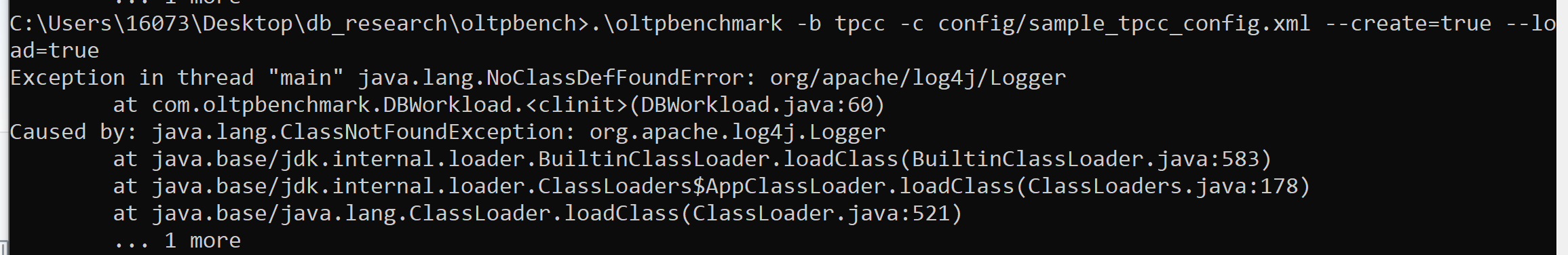 java.lang.NoClassDefFoundError: org/apache/log4j/Logger even have set classpath · Issue #350 ...