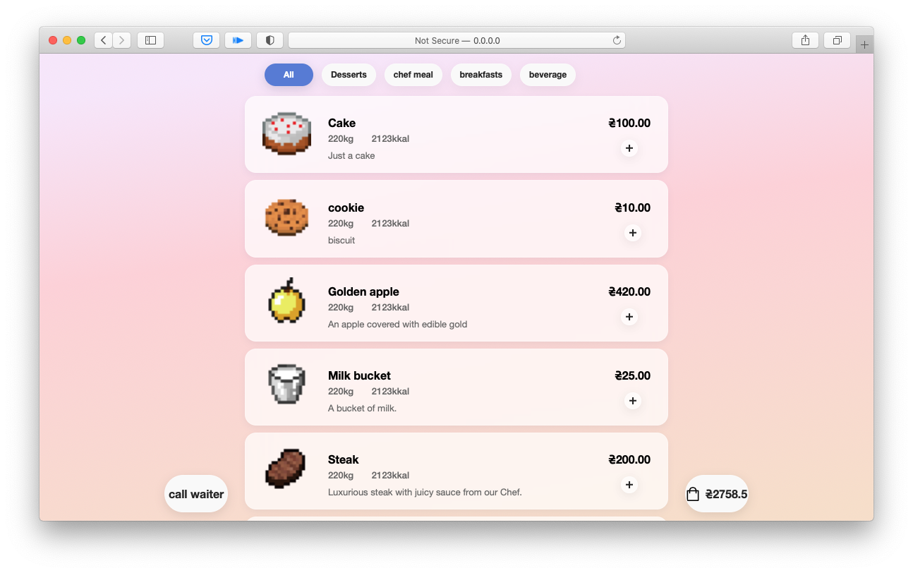 Github Eyehol3webdev Course Interactive Menu Codebase Interactive Menu For Hotels And
