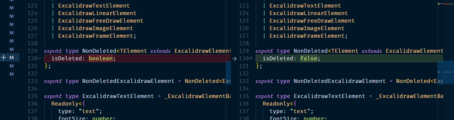 fix `NonDeleted` type · Issue #6746 · excalidraw/excalidraw · GitHub