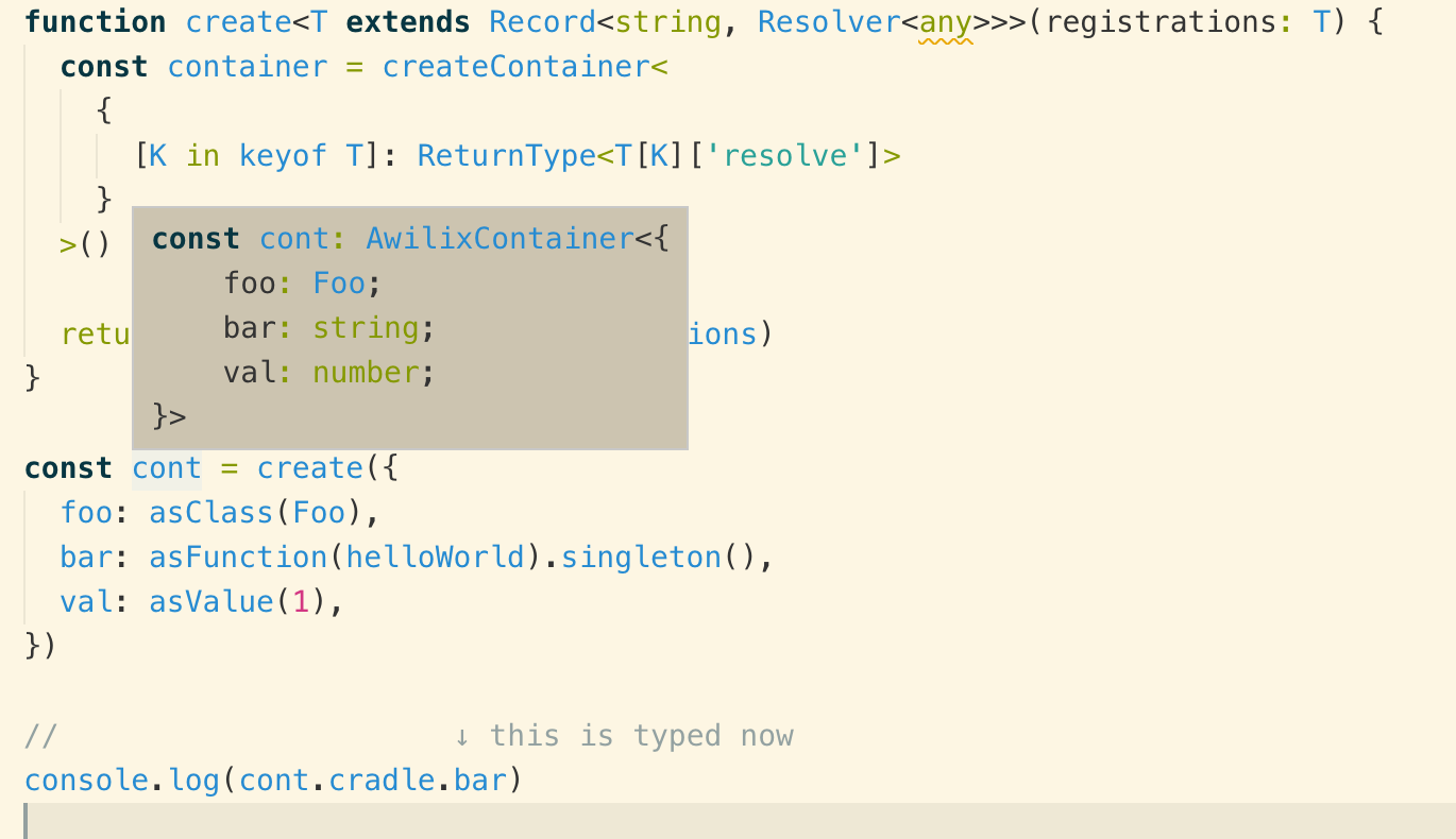 demo of a DRY declaration · Issue #177 · jeffijoe/awilix · GitHub