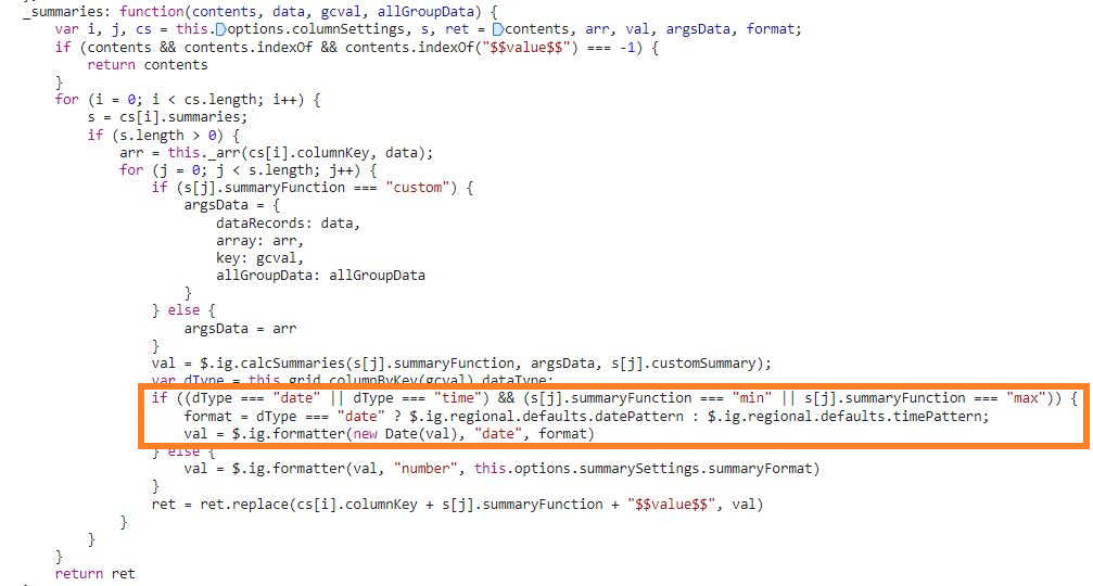Iggridgroupby Summaries Are Ot Applied Properly When Grouping By Date Column And Using Min Or