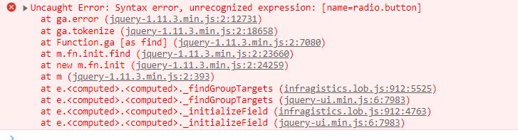 Igvalidator Cannot Be Applied To Input Type Radio With Dot In Name Attribute · Issue 2233