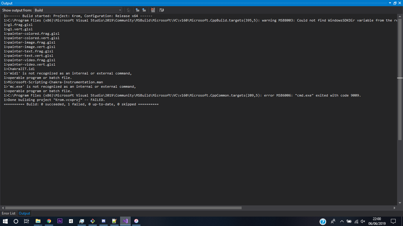 Build for Windows 10 Failed · Issue #127 · armory3d/armortools · GitHub