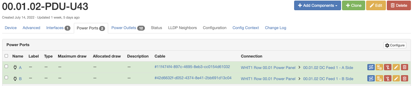 Power utilization not displaying correctly under Rack view · Issue #2099 · nautobot/nautobot ...