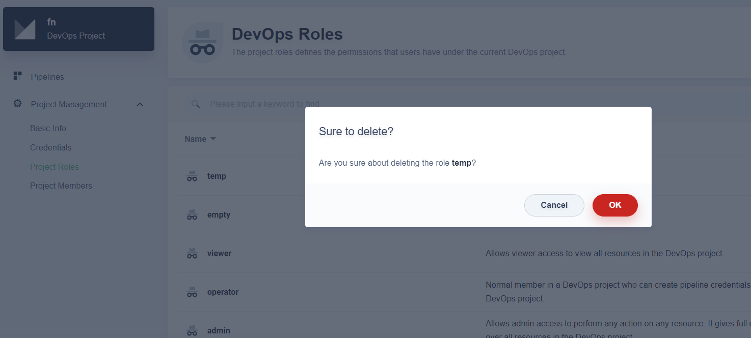 role of devops project can be deleted when it has authorized users · Issue #1072 · kubesphere ...