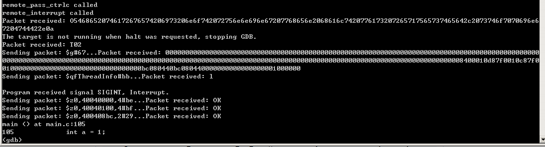 GNU ARC toolchain debugging, constantly report error "Polling target arc700.cpu failed, GDB will ...